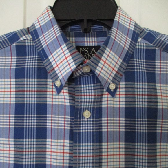 Jos. A. Bank | Shirts | Jos A Bank Mens Ls Blue Cotton Button Down ...